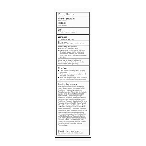 Dermalogica Clear Start Blackhead Clearing Fizz Mask (1.7 Fl Oz) Purifying Pore Cleansing Mask with Kaolin Clay and Sulfur - Absorbs Excess Oil To Purify Skin