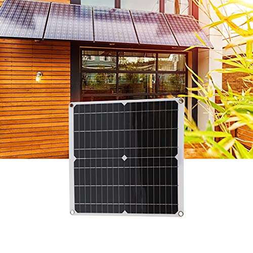 2Pcs 20V 25W Flexible Solar Panel Module with 20A Solar Controller Cable Battery Clip - Solar Power Parts for Efficient Solar Charging and Control
