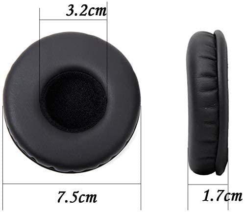 Replacement Earpads Cushions Ear Pads Cover Memory Foam Compatible with Sony MDR-NC6 MDR-NC7 AKG K518 K518DJ K518LE K81Headphones (75mm)
