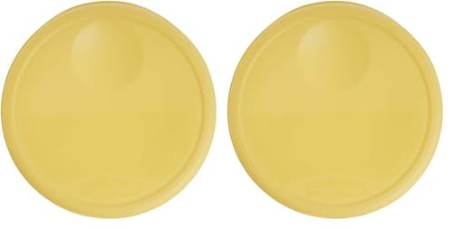 Rubbermaid Commercial Lid (Lid Only) for Round Food Storage Container, Fits 12 Qt. Containers, Yellow (FG573000YEL) (Pack of 2)