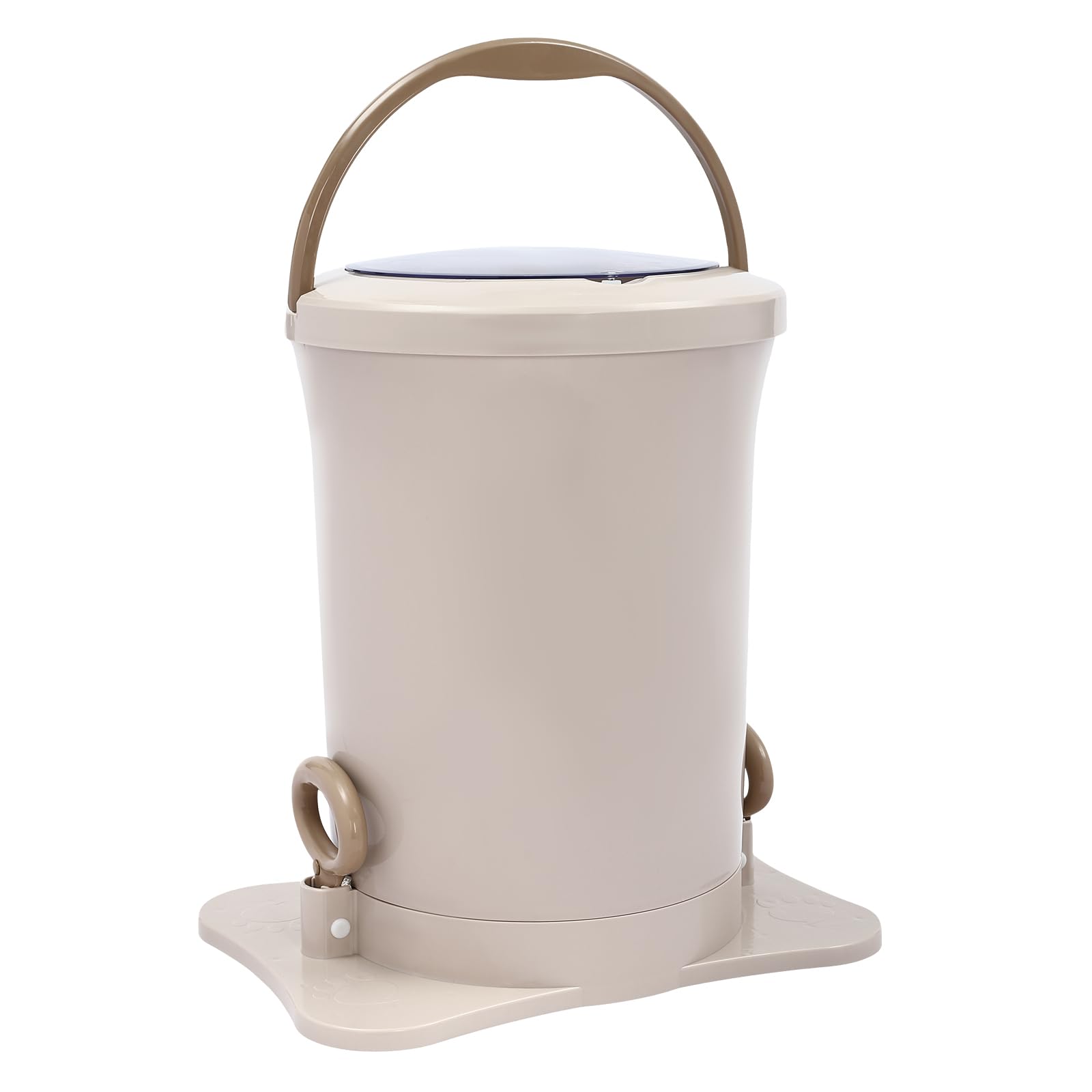 3.17Gal Mini Manual Clothes Dryer, 12L Spin Dryer Foot Powered Washing Machine with Drain Hose, Compact Washer Dehydrator for Apartments