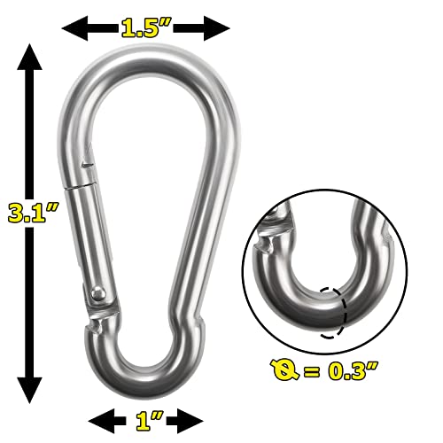 A2ZCARE Combo LAT Pull Down Attachment - Cable Machine Accessories for Home Gym with Multi Option: V-Handle, Tricep Rope, D-Handle, V-Shaped Bar, and Rotating Bar (Snap Hook (Set of 4))