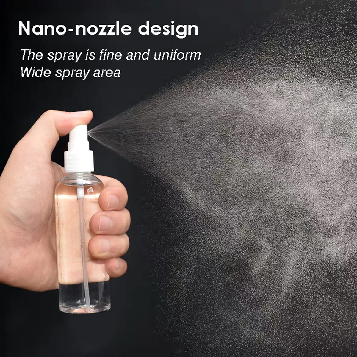 ZEJIA 40 Pack Small Spray Bottle, 2.7oz/80ml Travel Spray Bottle, Empty Fine Mist Spray Bottles, Refillable Mini Spray Bottles with Labels