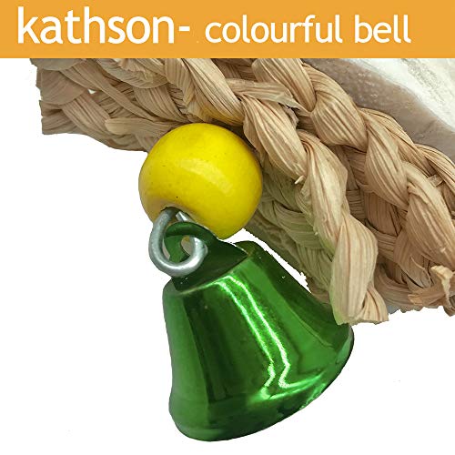 kathson Bird Cuttlebone, Parakeet Beak Stone Mineral Lava Blocks Trimming Chew Toys Pumice Stones for Conures Cockatiels Parrots Budgies and African Gray (2 Pack)