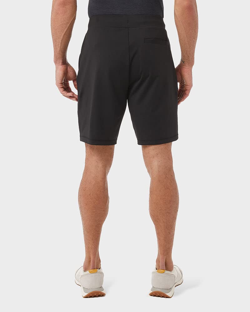 32 Degrees Cool Men's Active Stretch 10 Inch Short | Regular Fit | Active | Adjustable Drawstring | Unlined, Black, Large