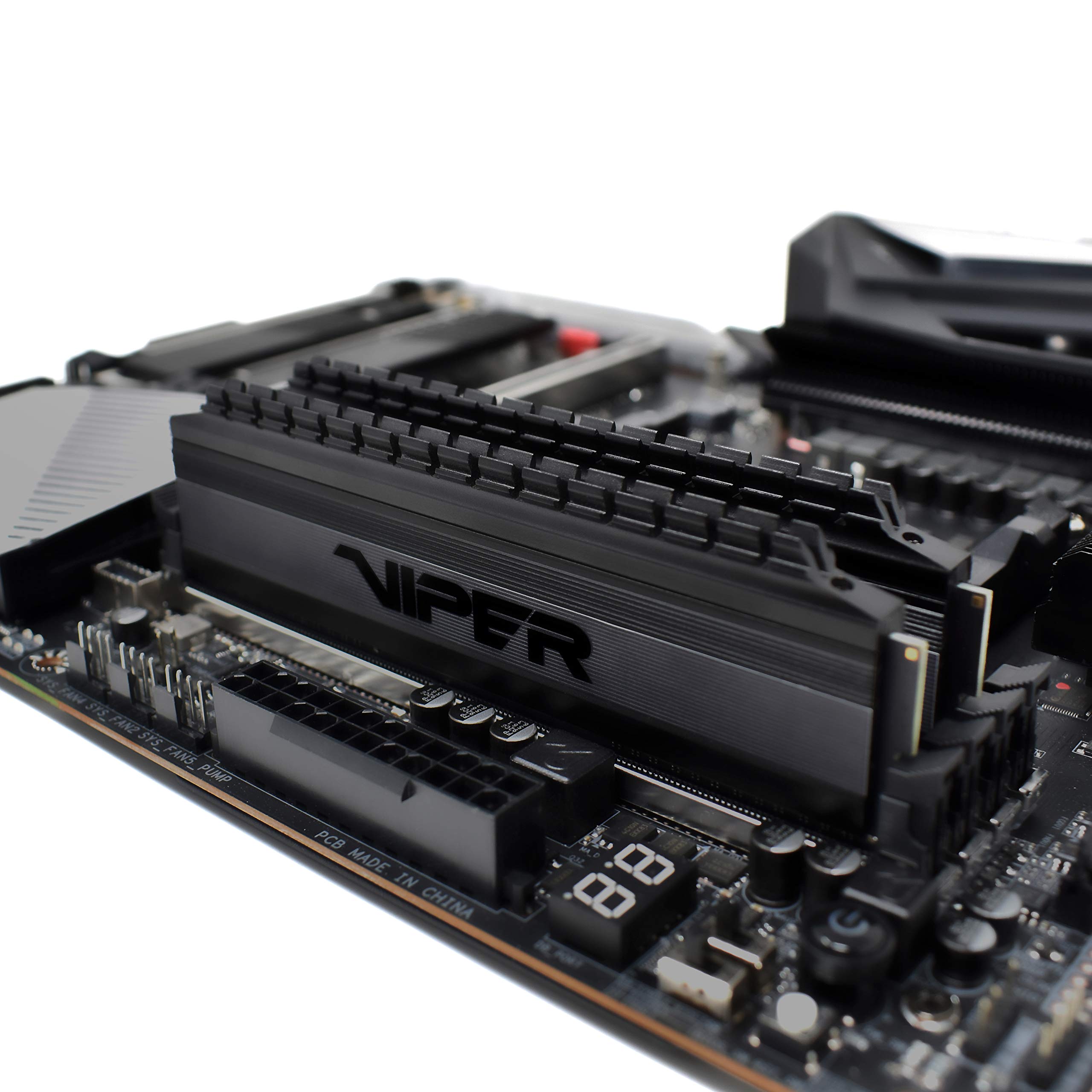 Patriot Viper 4 Blackout DDR4 RAM 64GB (2X32GB) 3200MHz CL16 1.35v UDIMM Desktop Gaming Memory Kit Compatible with XMP - PVB464G320C6K