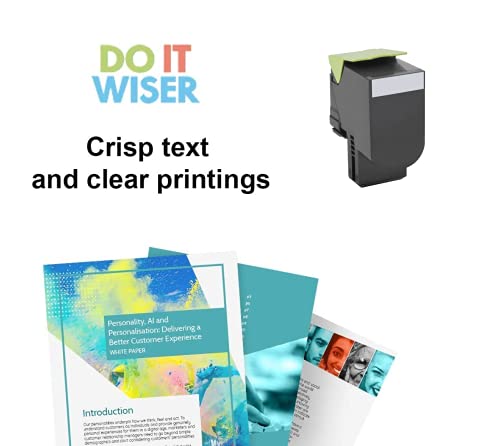 Do it Wiser Compatible Toner Cartridge Replacement for Lexmark 701HK 70C1HK0 - CS310dn CS310n CS410dn CS410n CS510de CS510dte (High Yield, Black)