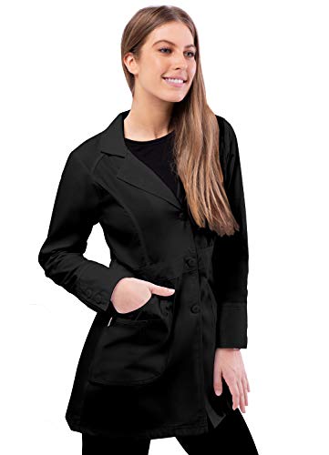 Adar Universal Lab Coats for Women - Perfection 32" Lab Coat - 811 - Black - M