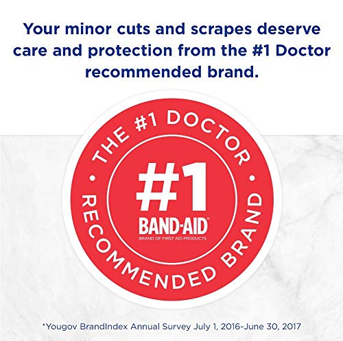 Band-Aid Brand Tru-Stay Clear Spots Discreet First Aid and Wound Care for Minor Cuts and Scrapes, All One Size, 50 Count