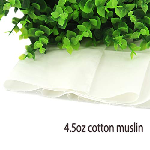 Rose Flavor Cotton Muslin Fabric 4.5 OZ 58 Inches Wide 1 Yard(Off White)