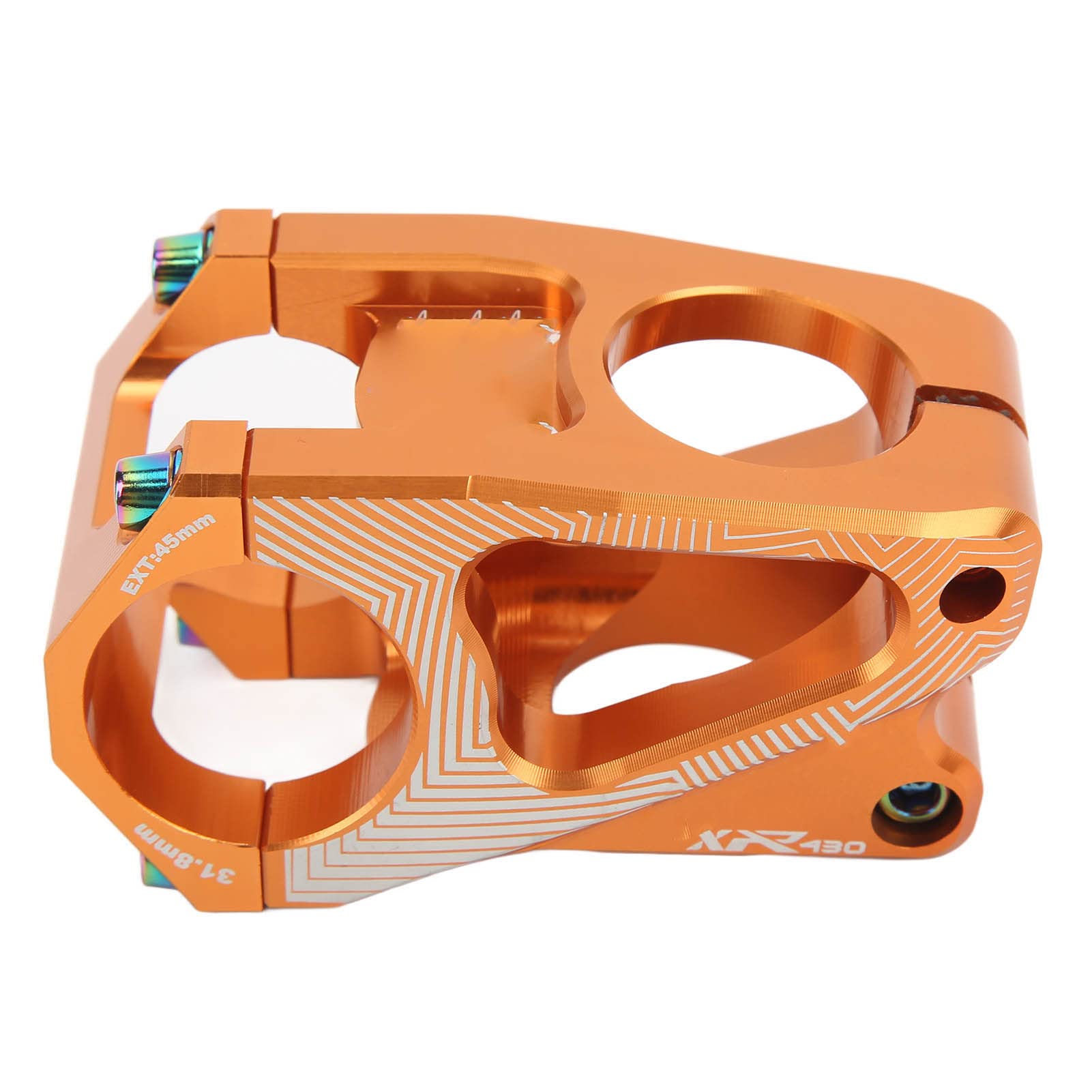31.8mm Handlebar Stem,Aluminum Alloy Bike Stem for Most Mountain Bikes,Road Bike(Orange)