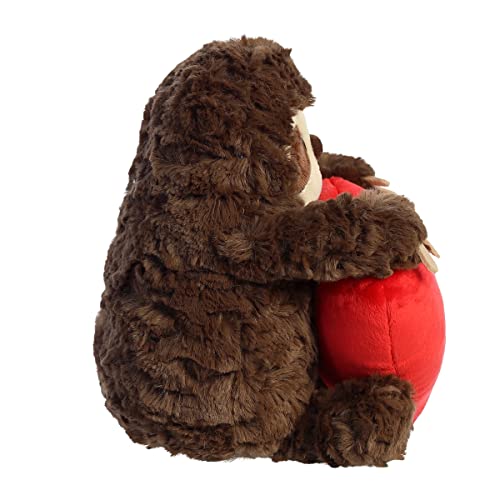 Aurora® Heartwarming Valentine JUST Sayin'™ Love You Slow Much Sloth™ Stuffed Animal - Decorative Charm - Loveable Companions - Brown 9 Inches