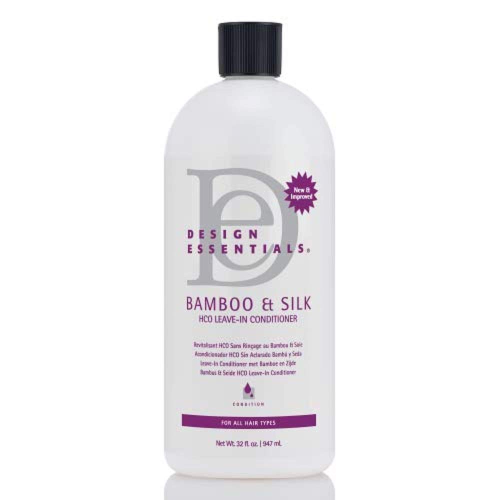 Design Essentials Bamboo & Silk HCO Leave-In Conditioner for All Hair Types, 32 Ounce