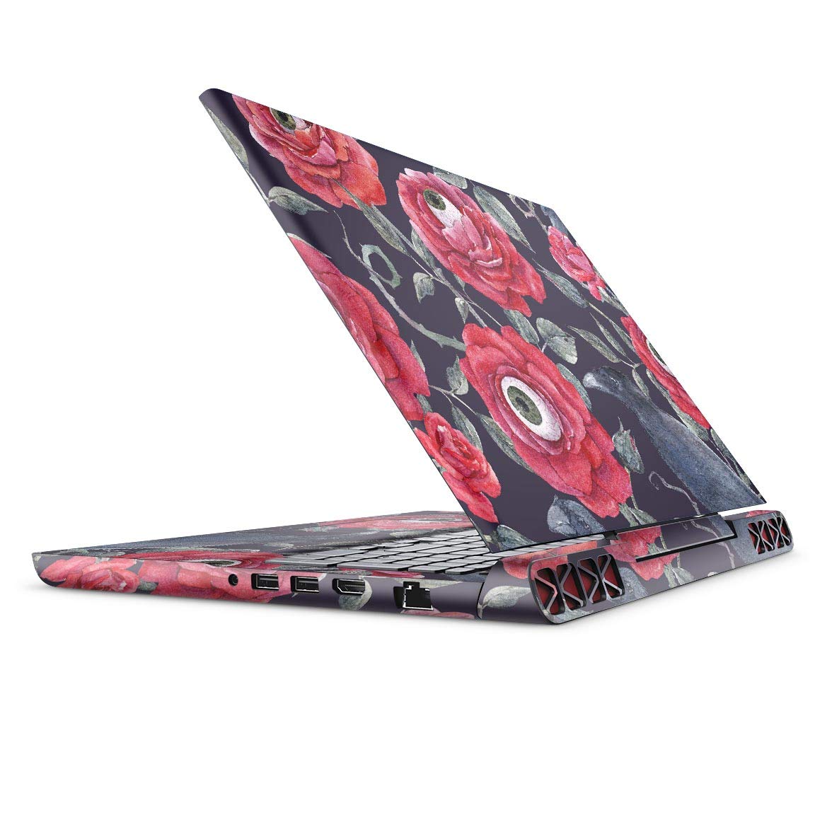 Design Skinz Abstract Roses with Eyes | Sticker | Wrap | Decal | Scratch Resistant Skin Cover Compatible with The Dell Inspiron 15 7000 Gaming Laptop (2017 Model)