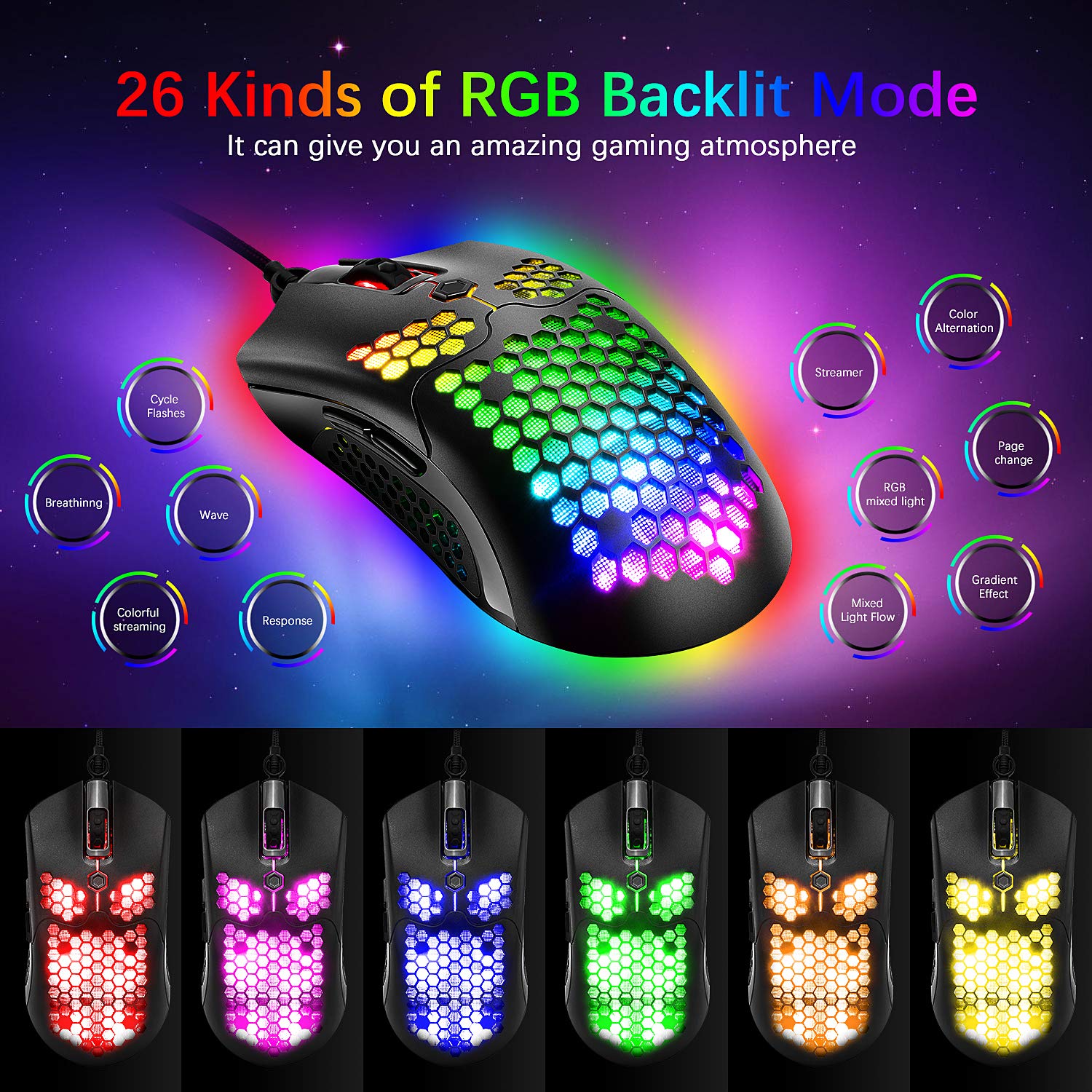 Wired Gaming Keyboard and Mouse,3 in 1 Gaming Set,Green LED Backlit Mechanical Keyboard,12K DPI Superlight Gaming Mouse,Large Mouse Pad for PC Gamer