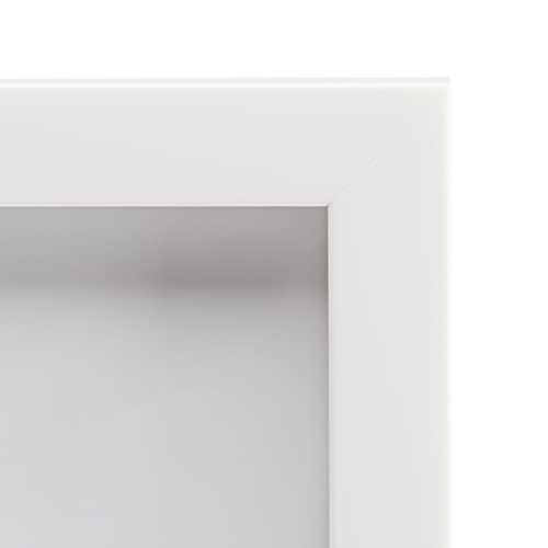 Amazon Basics Photo Picture Rectangular Frame, 5" x 7", White, Pack of 5