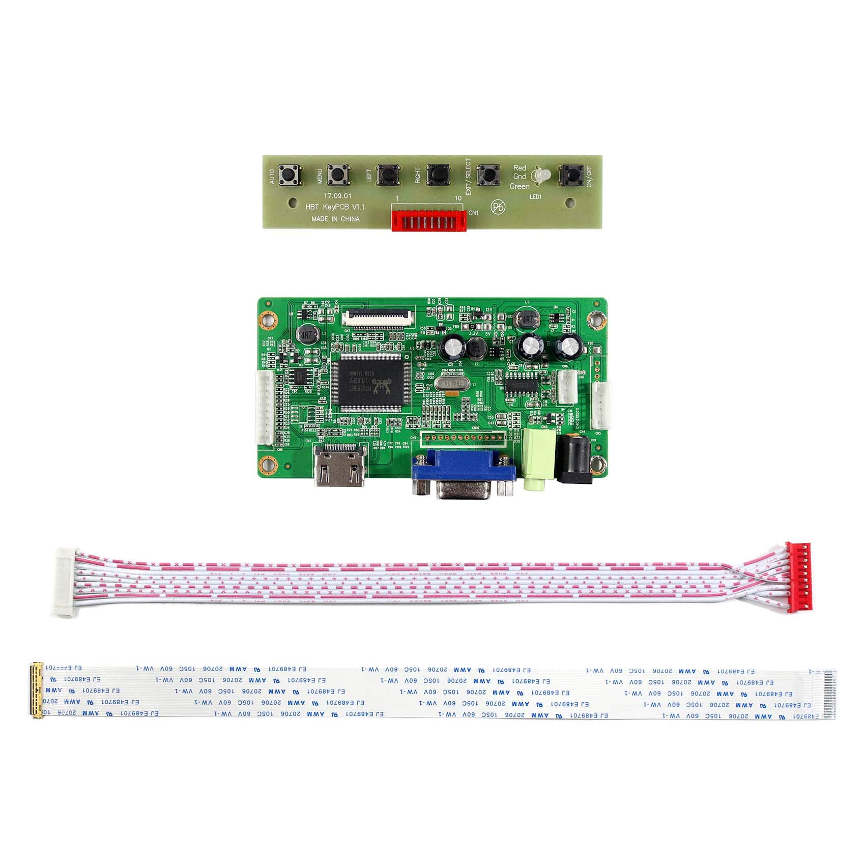 VSDISPLAY HD-MI VGA LCD Controller Board Work for 11.6 13.3 14 15.6 inch 1366 x 768 N156BGE-EB2 B116XAN03.2 B116XAT02.0 CLAA133WB03 HB133WX1-403 N140B6-D11