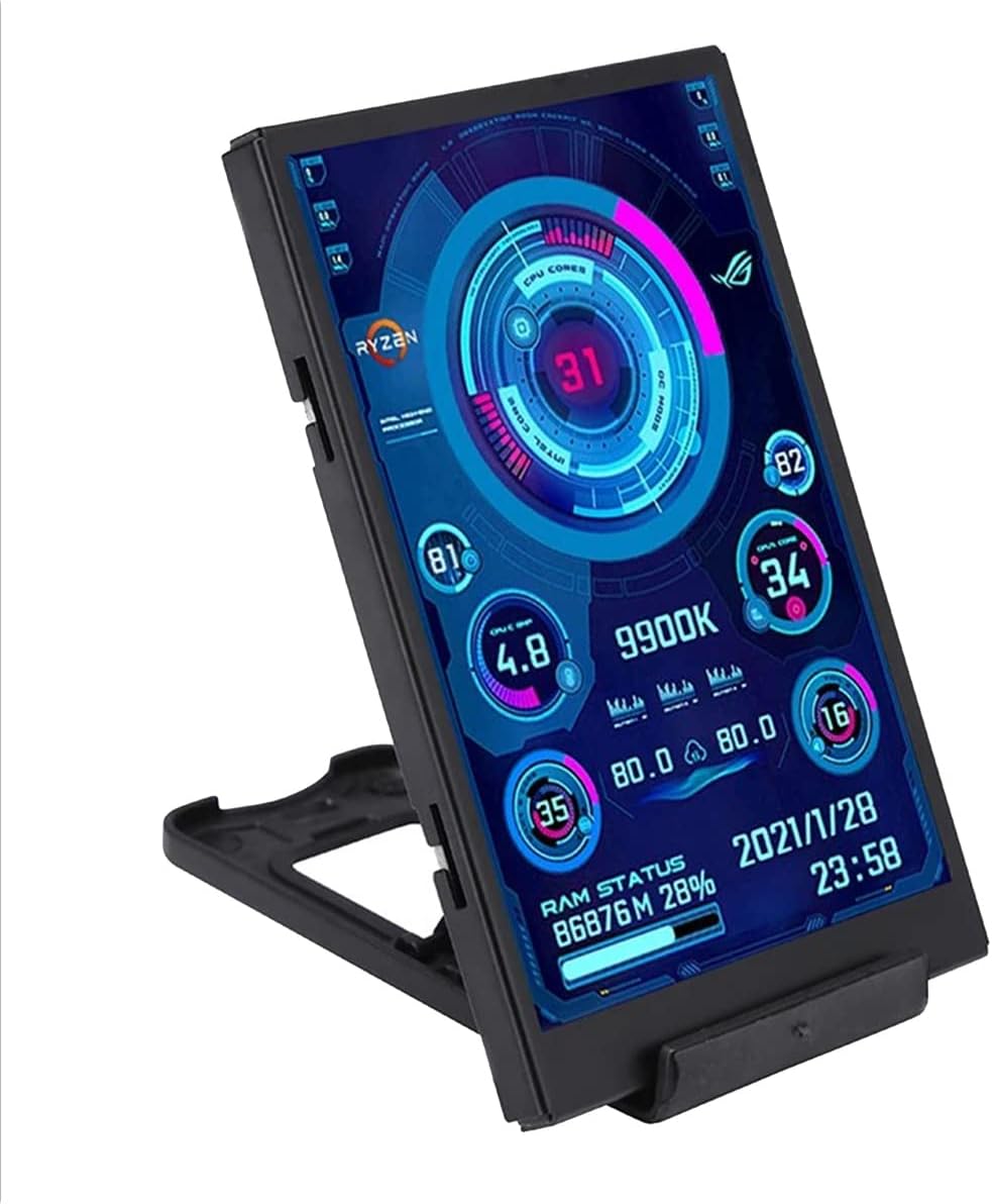 3.5 Inch IPS USB Mini Screen AIDA64 CPU RAM HDD Data Monitor Computer Temperature Display Type-C Sub Screen