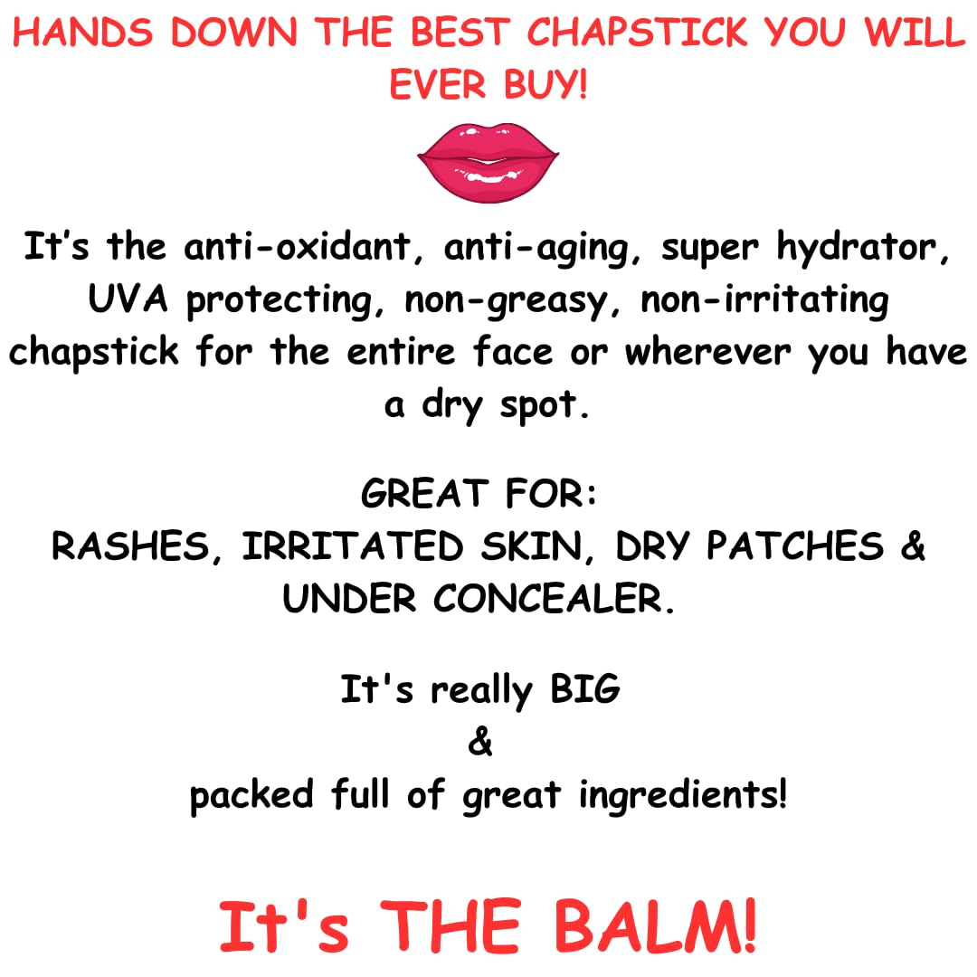 ANN WEBB Balm Lip Moisturizer for Dry Lip Care - Organic Lip Balm for Chapped Lips - Anti-aging - UV protecting Lip Repair for Hydrating Lips Oversized - Best Balm - Original .5oz