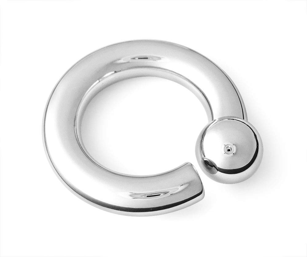 316L Surgical Steel Screw On Ball Ring CBR 2g 2 Gauge 5/8