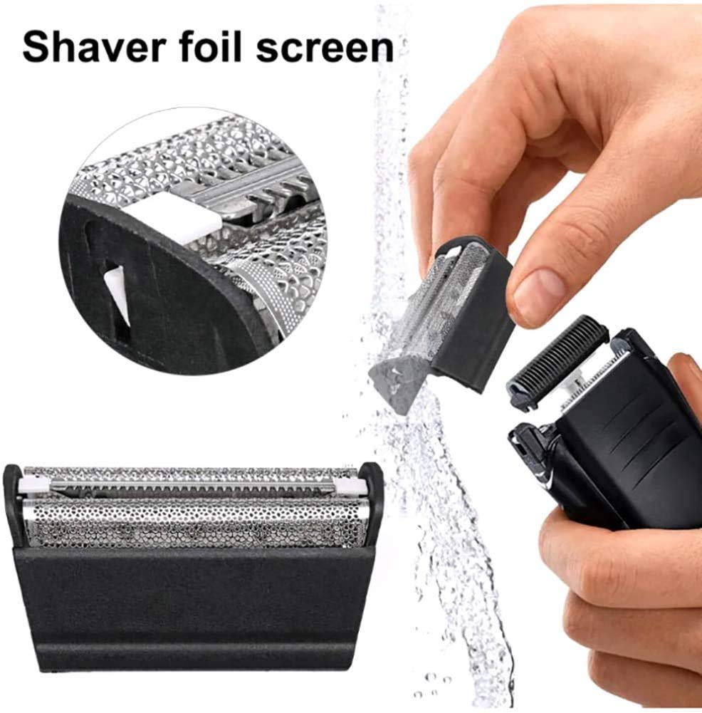 31B Shaver foil for Shaver B raun 5000/6000 Series Contour Flex XP Integral Shaver Foil & Cutter Head Replacement Combi Pack Black