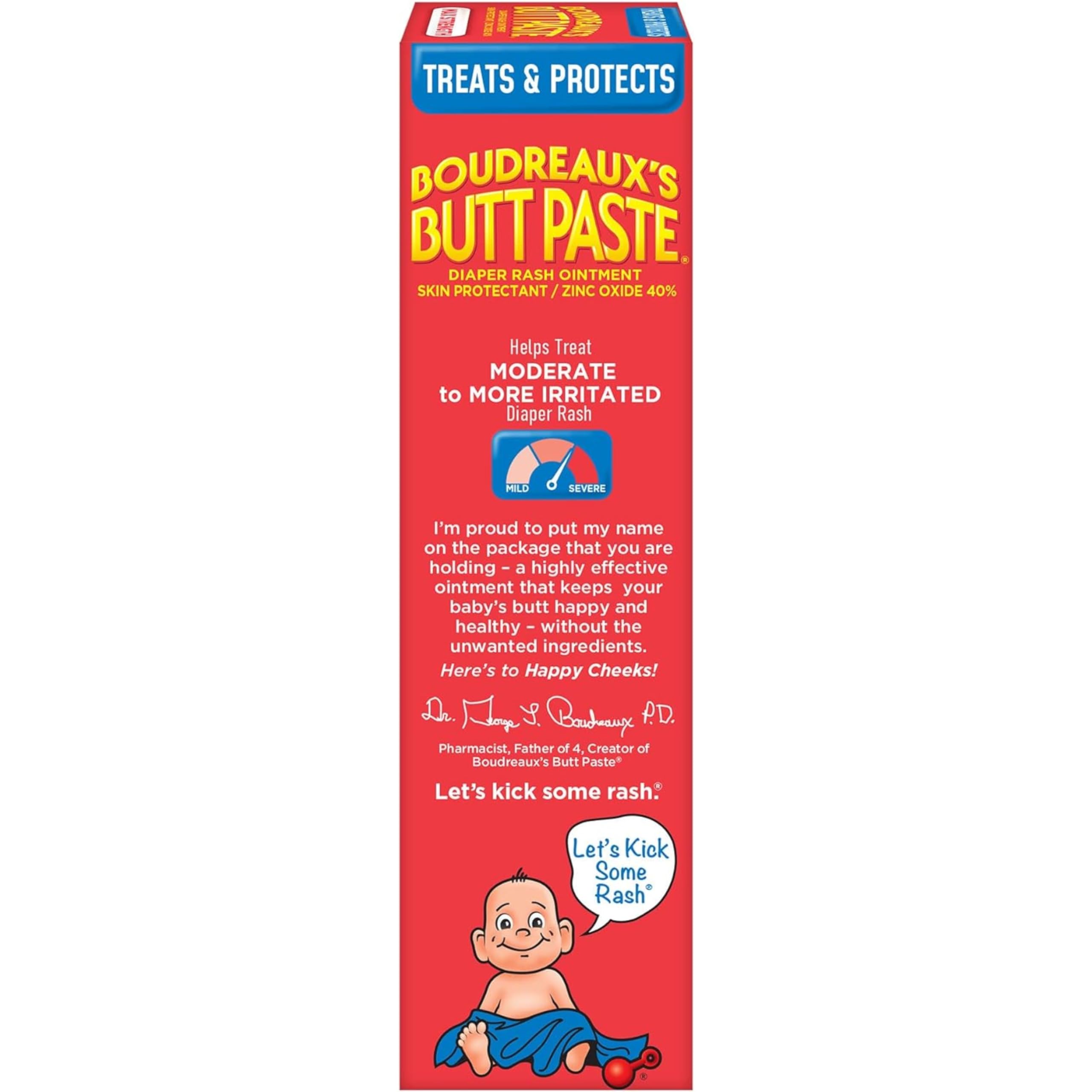 Boudreaux's Maximum Strength Butt Paste Ointment 4 oz (Pack of 6)