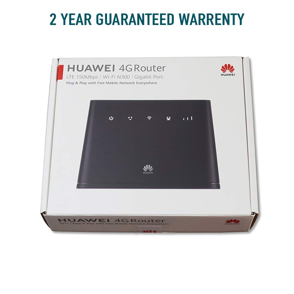 Huawei B311-221 Unlocked 4G LTE 150 Mbps Mobile Wi-Fi Router (3G/4G LTE in Europe, Asia, Middle East, Africa)