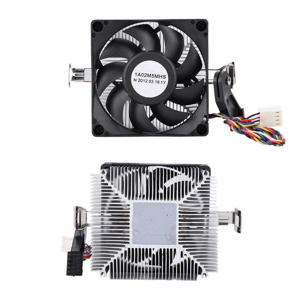 Plyisty Black Excellent Heat Dissipation Performance 12V 2200RPM CPU Fan, No Noise CPU Cooling Fan, CPU Cooler, for AM2 AM3 AM3+ FM1 FM2 FM2+