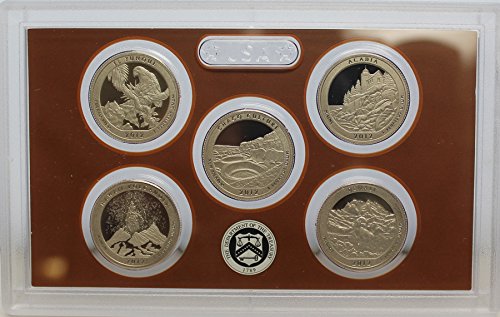 2012 United States 14-coin Proof Set - OGP box & COA