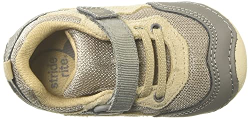 Stride Rite baby boys Soft Motion Rhett Athletic Sneaker, Tan, 5 Wide Toddler US