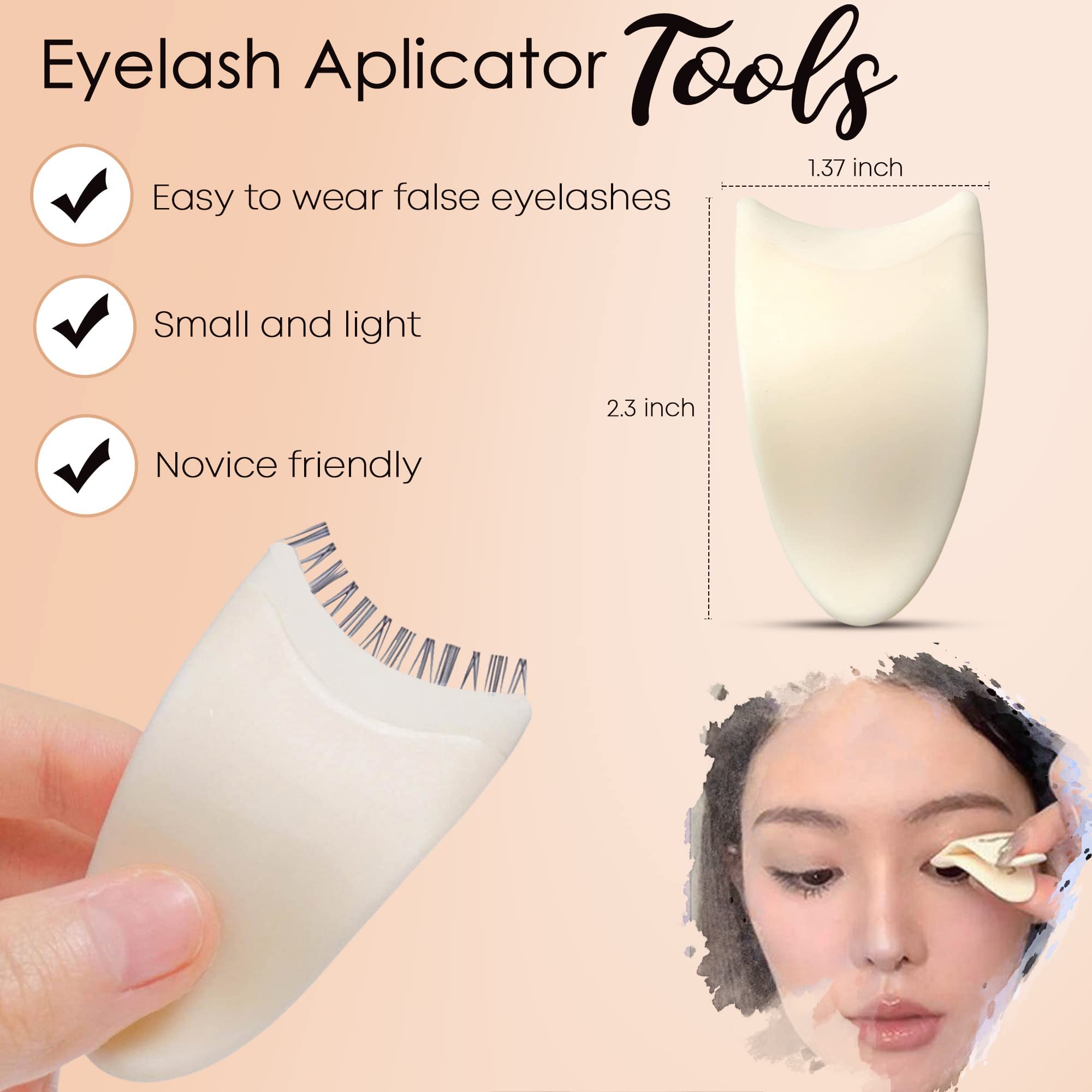 3 in 1 Eyelash Application Tool Kit | Eyelash Separator Metal Teeth Mascara Comb Portable Curler and Applicator Set Tweezers Extensions Clips Eyelashes Buddy Kit