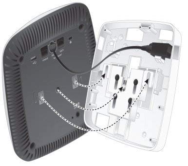RW RoutersWholesale Aruba Compatible AP-220-MNT-W3 Wall/Ceiling Mount for Wireless Access Point (JY706A)