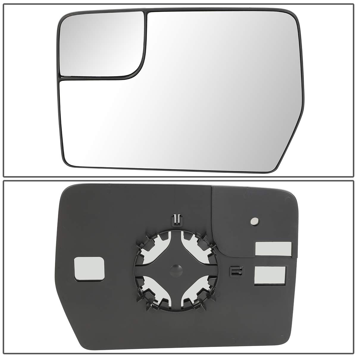 Auto Dynasty BL3Z17K707D OE Style Driver/Left Side Mirror Glass Lens w/Spotter Glass Compatible with Ford F150 11-14