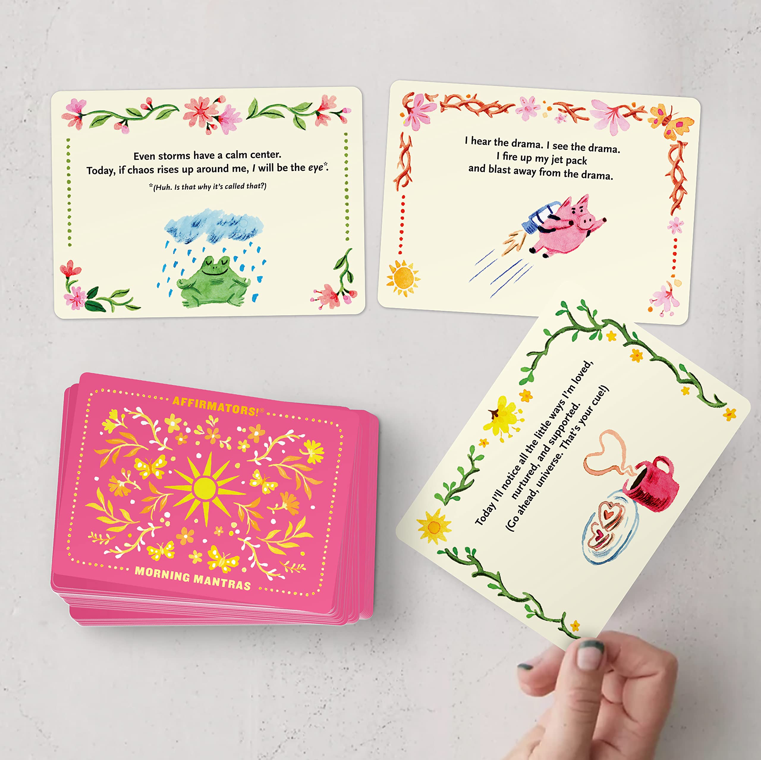 Affirmators! Mantras Morning - Day Affirmation Cards Deck, Daily Cards & Positive Affirmations (30 Cards Deck)