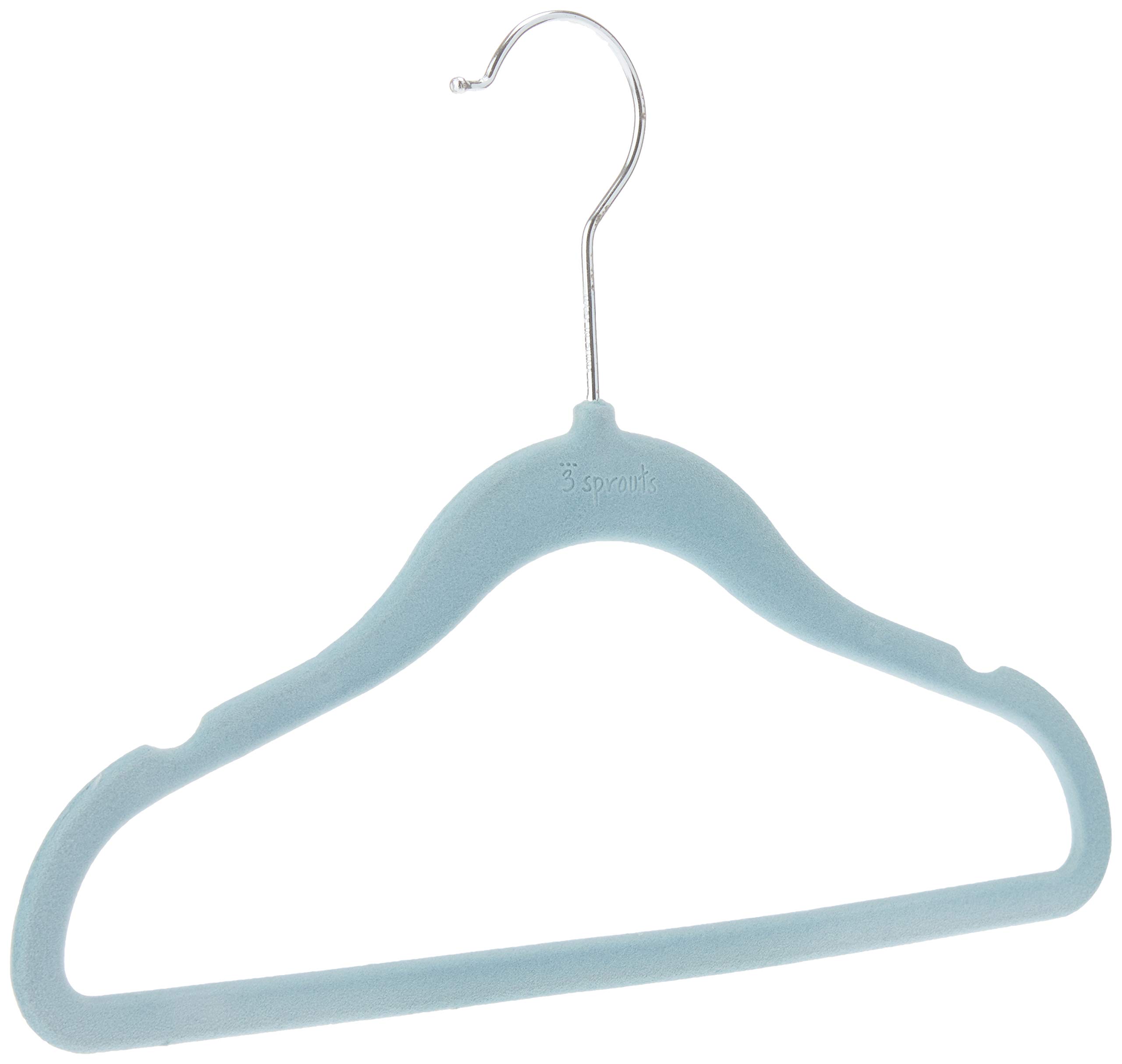 3 Sprouts Baby Hangers β Velvet Closet Clothes Organizers for Nursery, 10 Pack