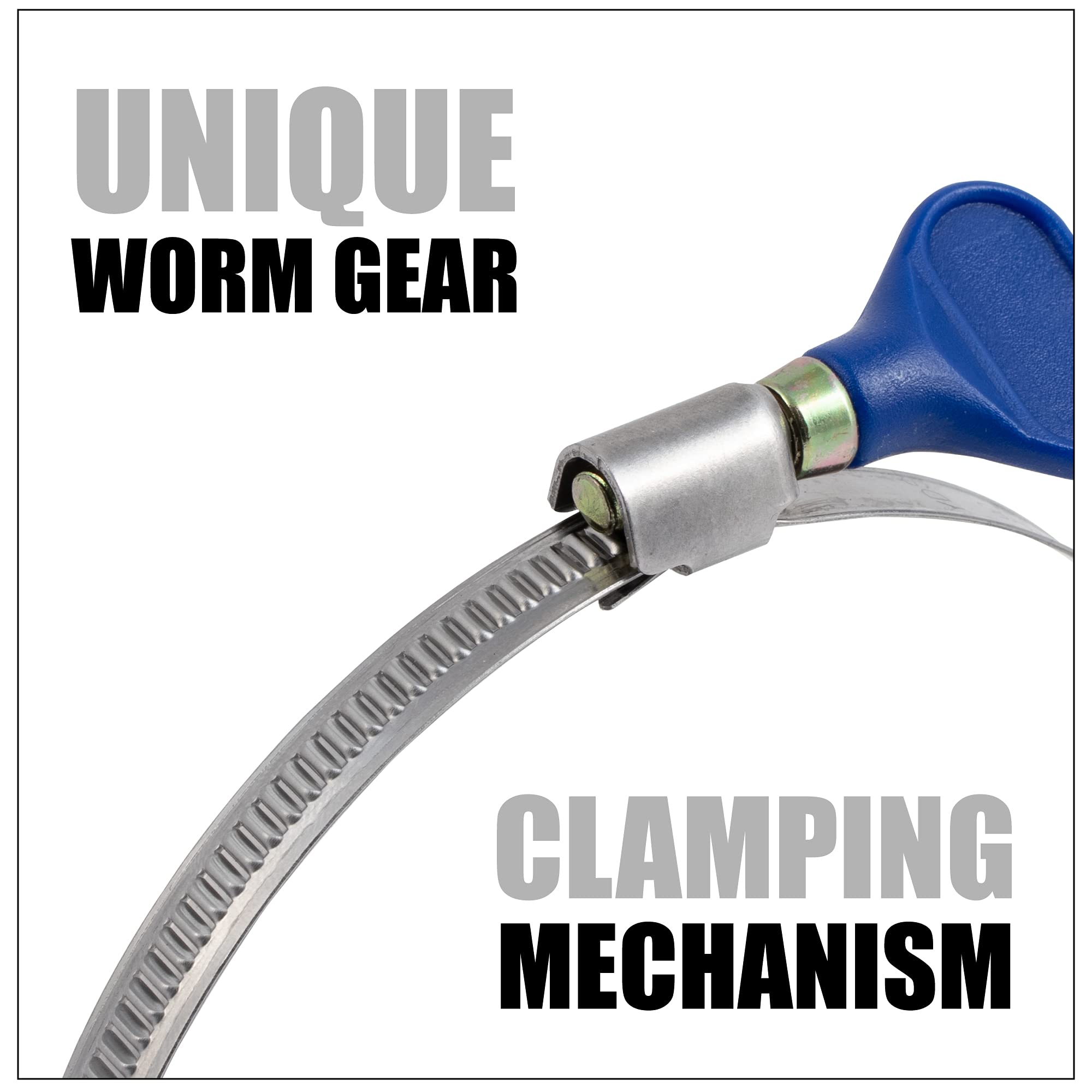 4 inch Diameter by 10 foot Long PVC Dust / Debris Collection Hose MADE IN THE USA with 2 each 4 inch Turnkey Stainless Steel Hose Clamps