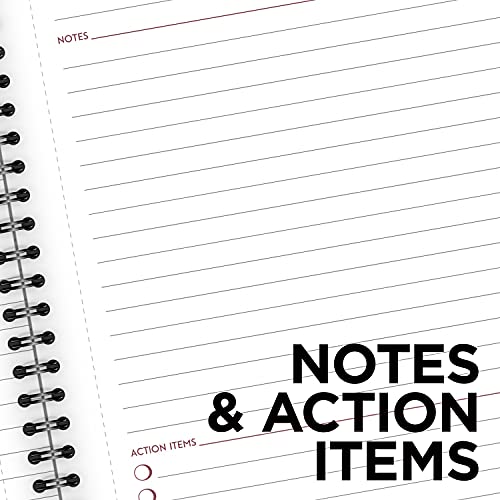Cambridge Limited Notebook, 9-1/2” x 6-5/8”, 80 Sheet Business / Meeting Notebook, Black (06982)