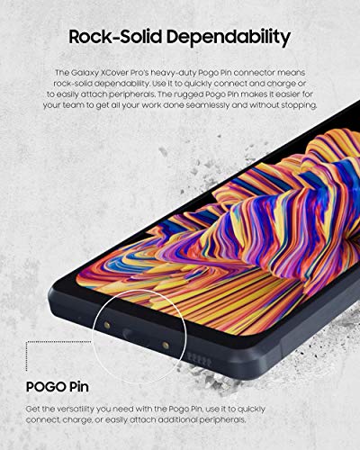 Samsung Galaxy XCover Pro | Rugged (IP68 Rated) Unlocked (Verizon and AT&T) | Dual Sim | 64GB of Storage | SM-G715UZKDXAA, Black