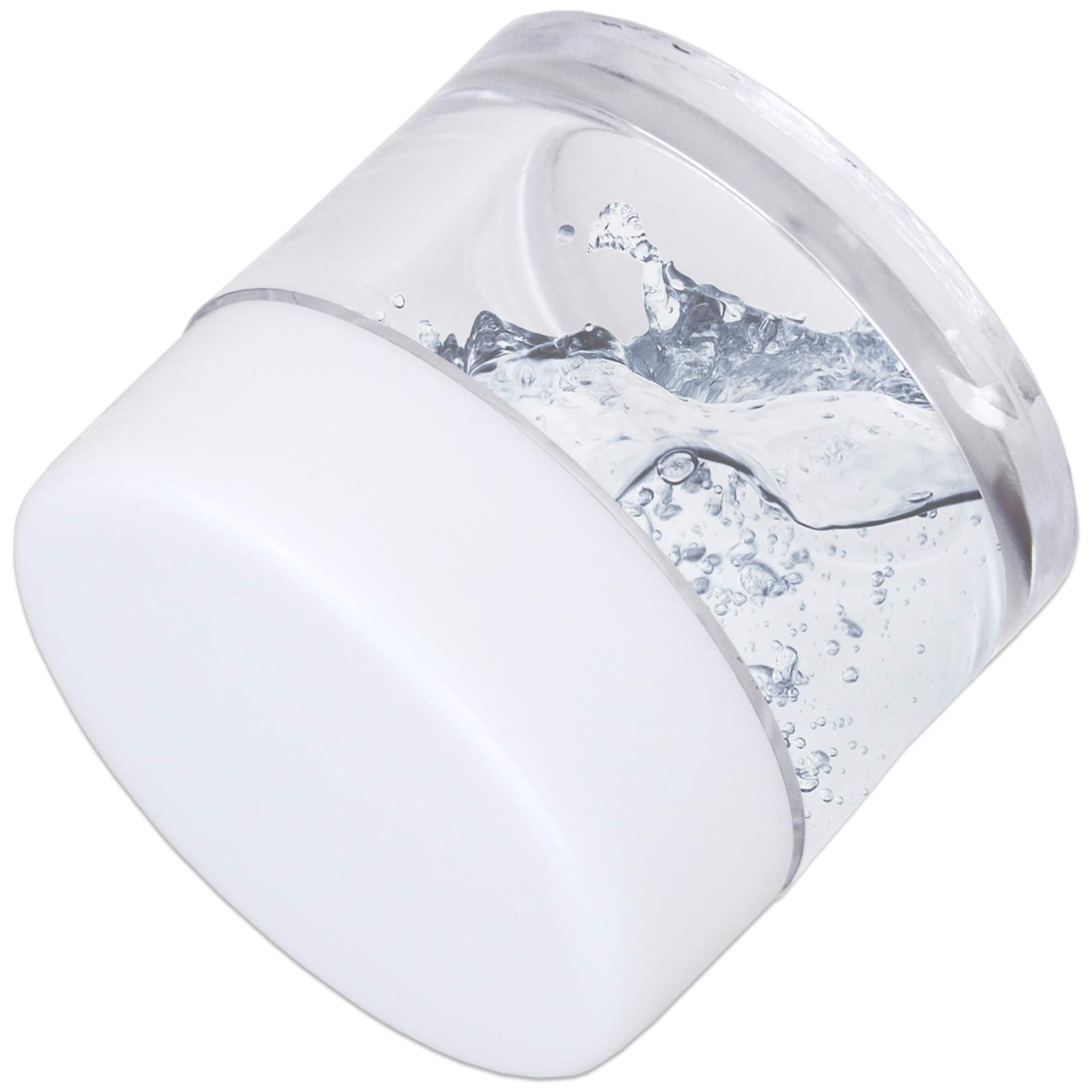 Beauticom High-Graded 7 Grams/7 ML (Quantity: 24 Packs) Thick Wall Crystal Clear Plastic LEAK-PROOF Jars Container with White Lids for Cosmetic, Lip Balm, Lip Gloss, Creams, Lotions, Liquids