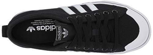 adidas Originals Men's Nizza Sneaker, Core Black/Cloud White/Cloud White, 11 M US