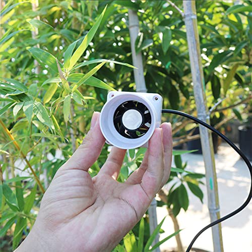 TTiiLoe Inline Duct Fan 2 Inch 50mm Ventilation Exhaust Booster 62 CFM Quiet Fan Filter Duct Kit 6W 12V Intake Fume Extractor Blower for Attic Kitchen Grow Tent (2 inch/50mm, Adjustable Speed)