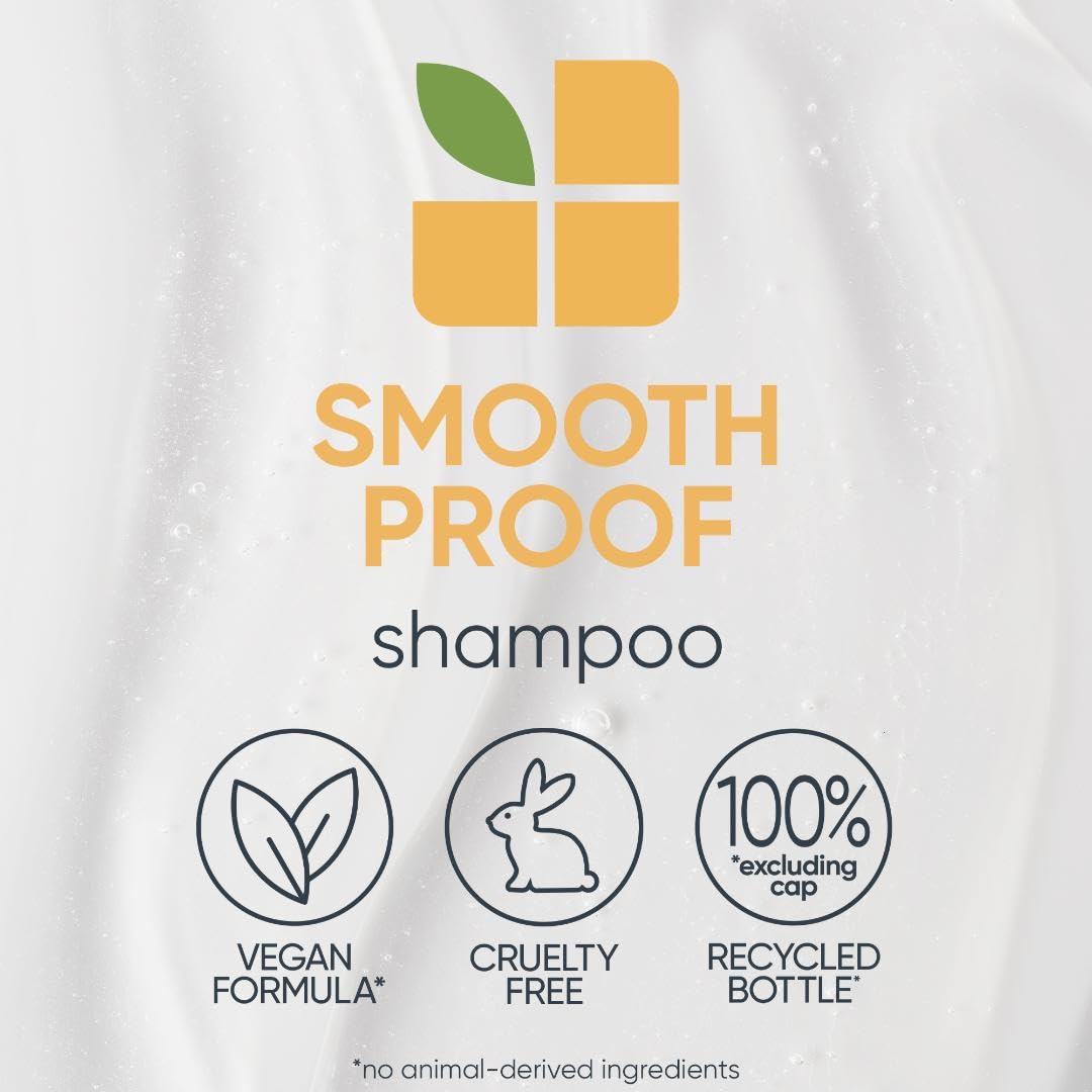 Biolage Smooth Proof Shampoo | Cleanses, Smooths & Controls Frizz | For Frizzy Hair | Paraben & Silicone-Free | Vegan | 33.8 Fl. Oz