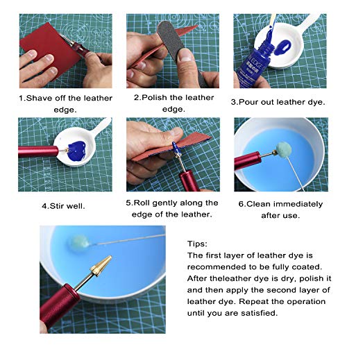 Dorhui 372 Pieces Leather Crafting Tools,Leather Tools Leather Working Tools and Supplies, Leather Craft Stamping Tool, Prong Punch, Hole Hollow Punch, Matting Cut for DIY Leather Artworks