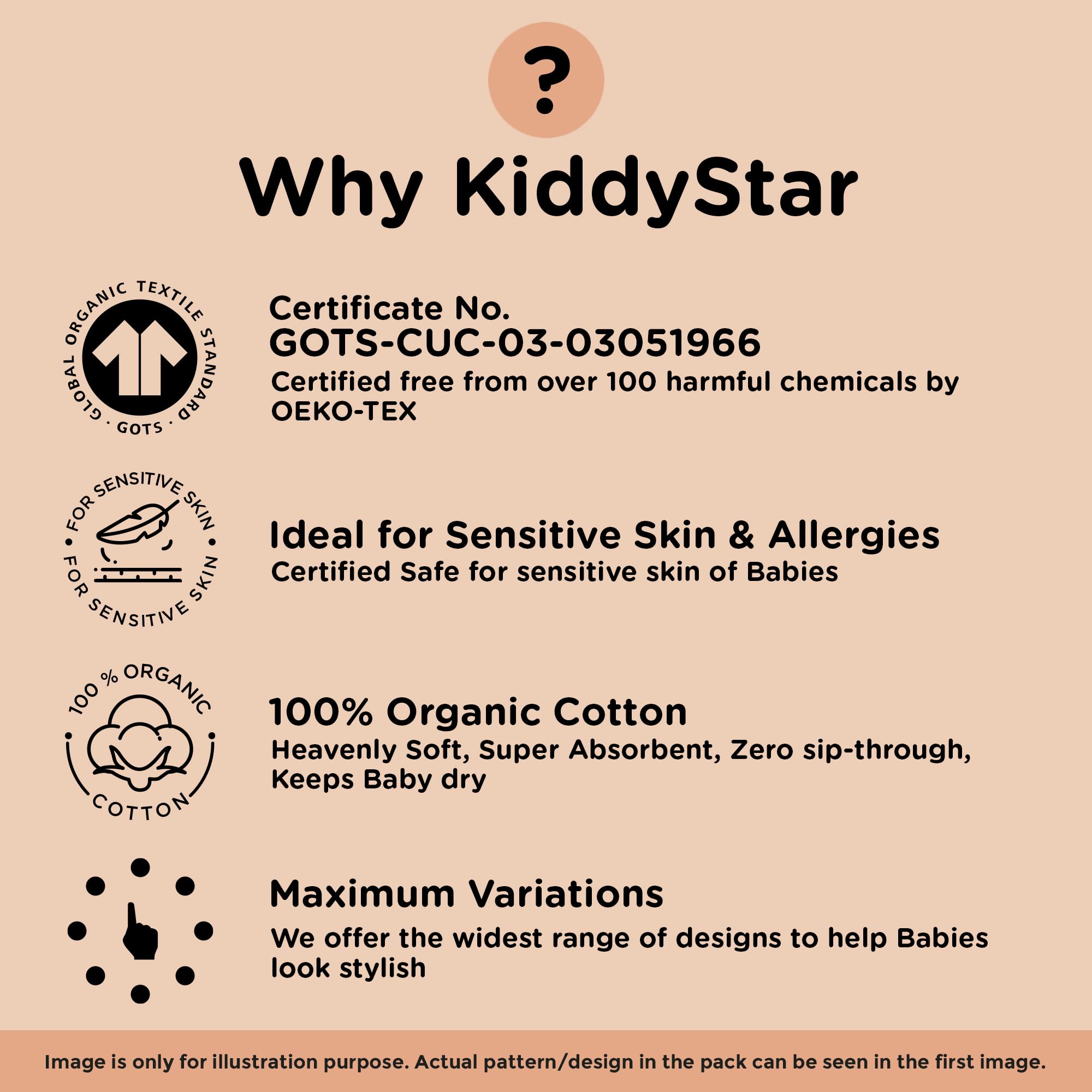 KiddyStar Organic Baby Bibs – Soft, Absorbent Cotton Bandana Bibs for Drooling & Teething – Adjustable & Stylish Baby Gift