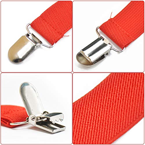 GASEQUO 6 Pairs Kids Mitten Clips Stainless Steel Elastic Mitten and Glove Clips for Adults