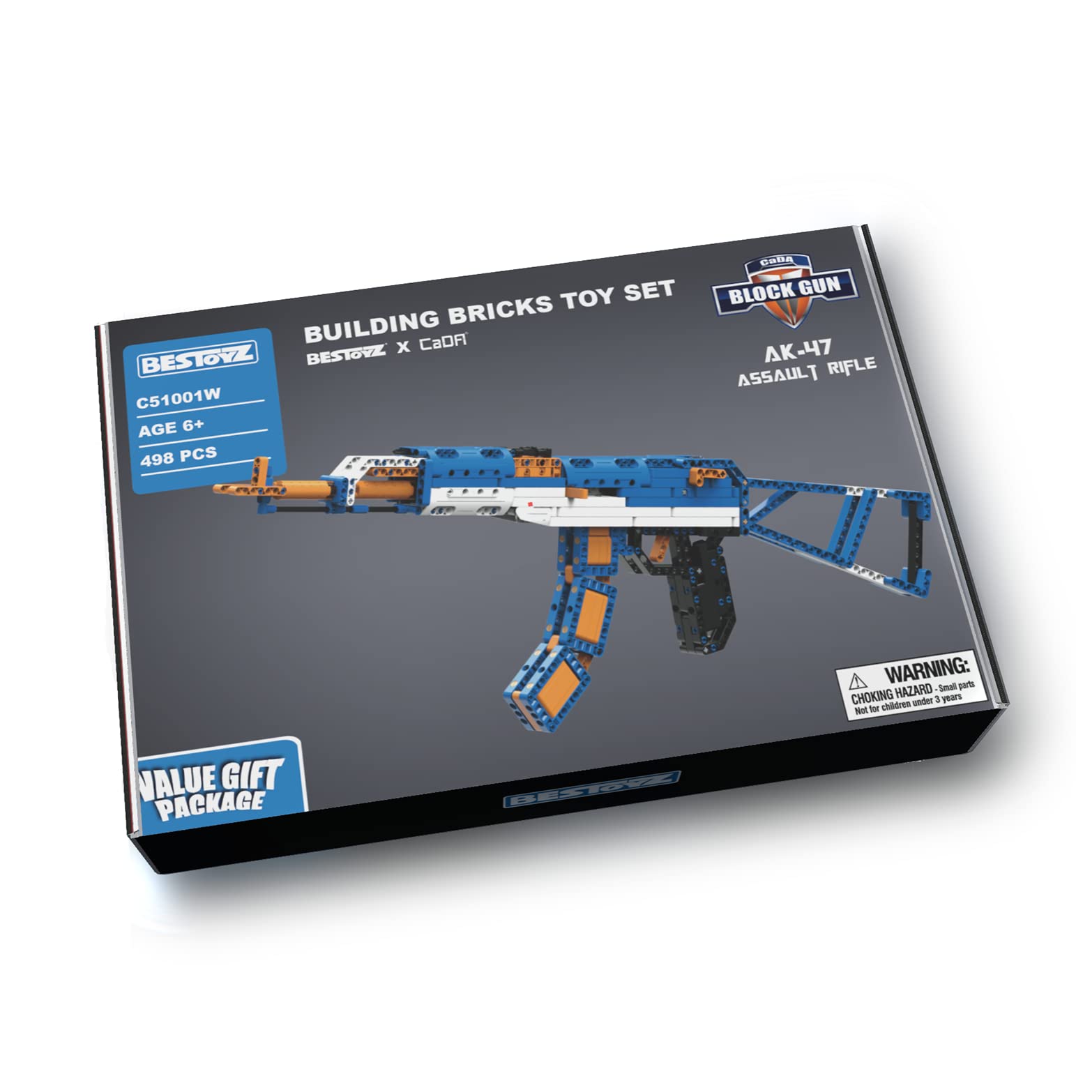 Bestoyz AK-47 Rifle Model Guns Building Blocks Toy Set, DIY Assemble Building Bricks Construction Toys, Educational Technical Engineering Building Kit, Gifts for Kids Teens Boys Aged 8 9 10 11 12+