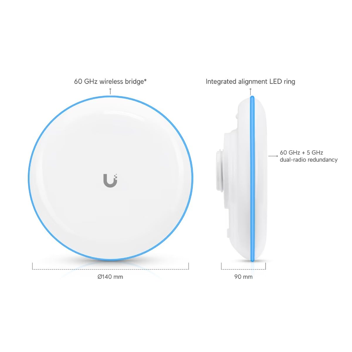 Ubiquiti UniFi UBB-US IEEE 802.11ad 1.70 Gbit/s Wireless Bridge