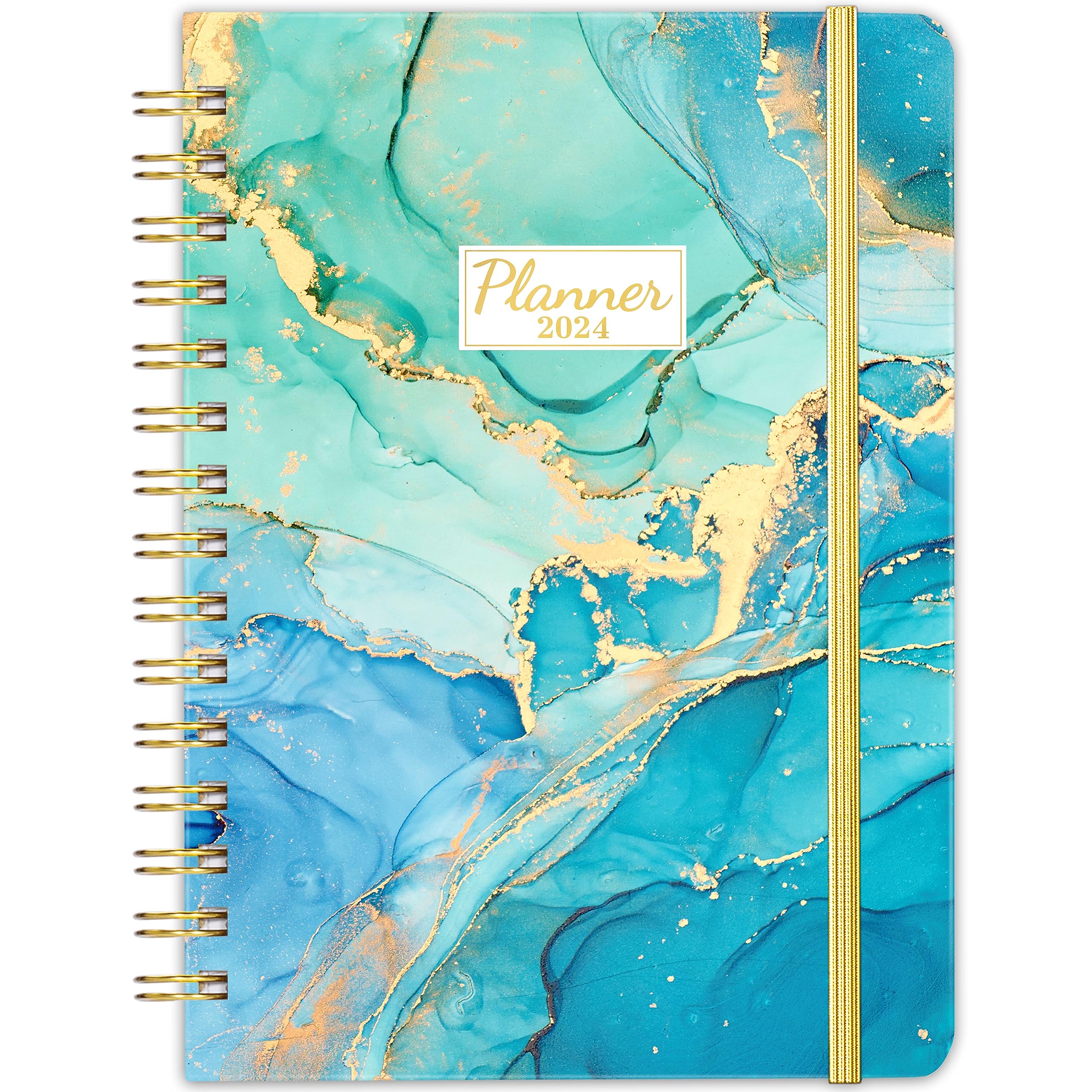 2024 Monthly Planner - Monthly Calendar/Planner 2024, Jan 2024 - Dec 2024, 9" x 11", 2024 Planner with Monthly Tabs, Twin-Wire Binding, Back Pocket