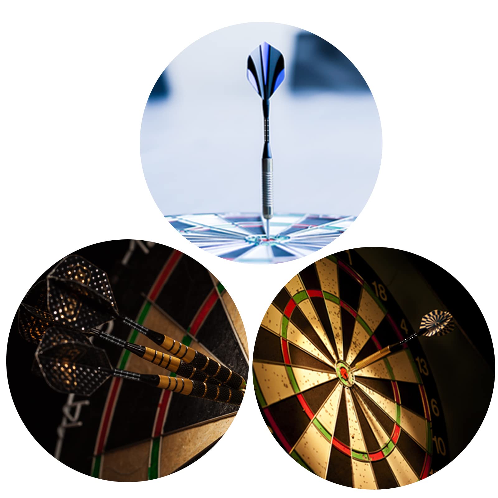 30 Pcs Medium Dart Shafts for Soft and Steel Tips 2BA Thread Aluminium Alloy Dart Stems 50 mm 53 mm with Rubber Rings Replacement Harrows Dart Accessories and Flights