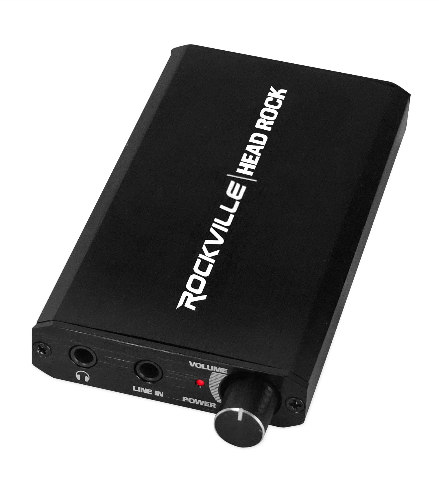 Rockville HeadRock Battery Powered Rechargeable Personal Headphone Amplifier Amp, Black